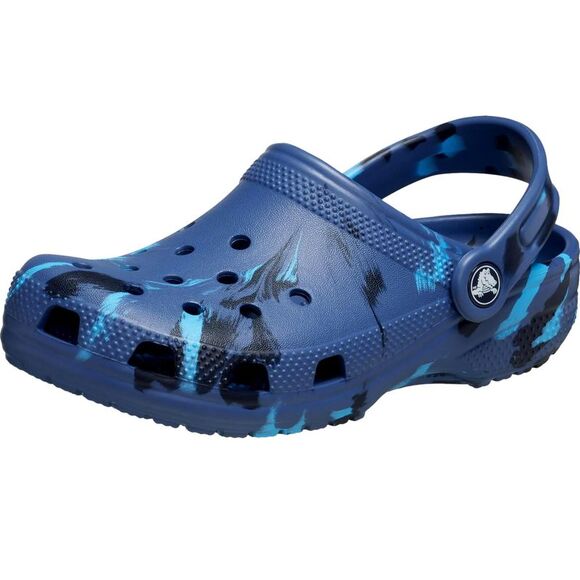 CROCS | Shoes | Crocs Classic Marbled Tiedye Clog Navy Multi 274644hq ...